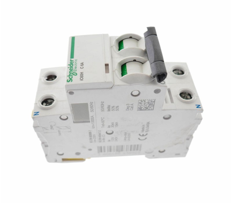 SCHNEIDER ELECTRIC IC60H C6A 6A 2 POLE CIRCUIT BREAKER - A-Z Automatyka